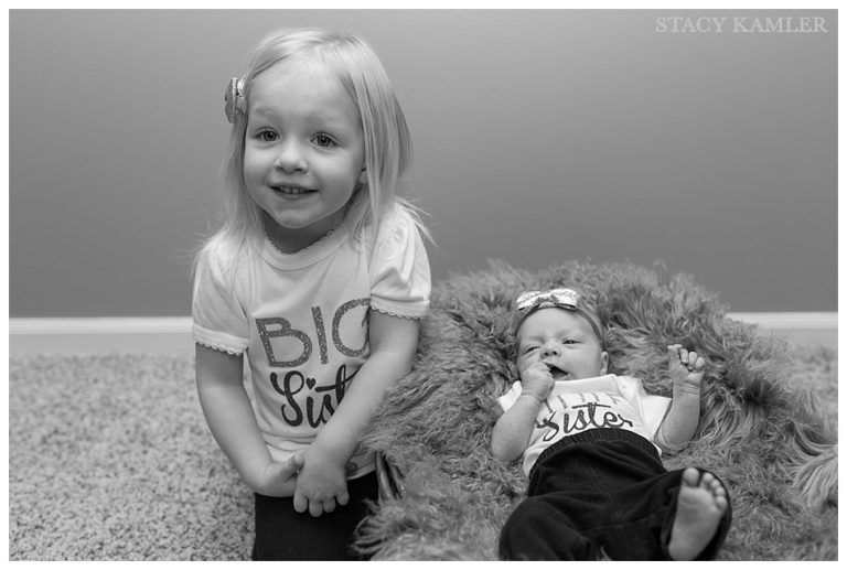 Schuster | Newborn & Big Sister - Stacy Kamler Photography