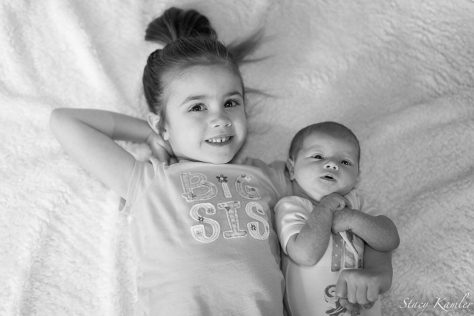 Everly | Newborn | Sisters - Stacy Kamler Photography