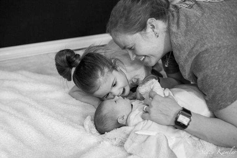 Everly | Newborn | Sisters - Stacy Kamler Photography
